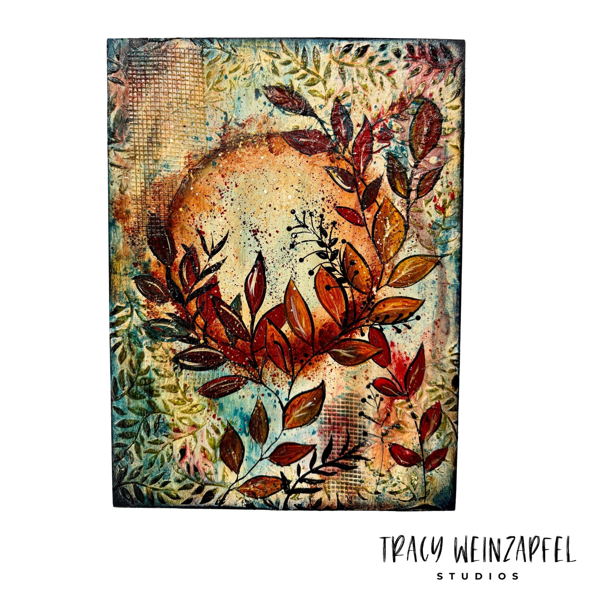 Autumn Radiance - 9 X 12 Wood Mixed Media – Tracy Weinzapfel Studios, Inc.