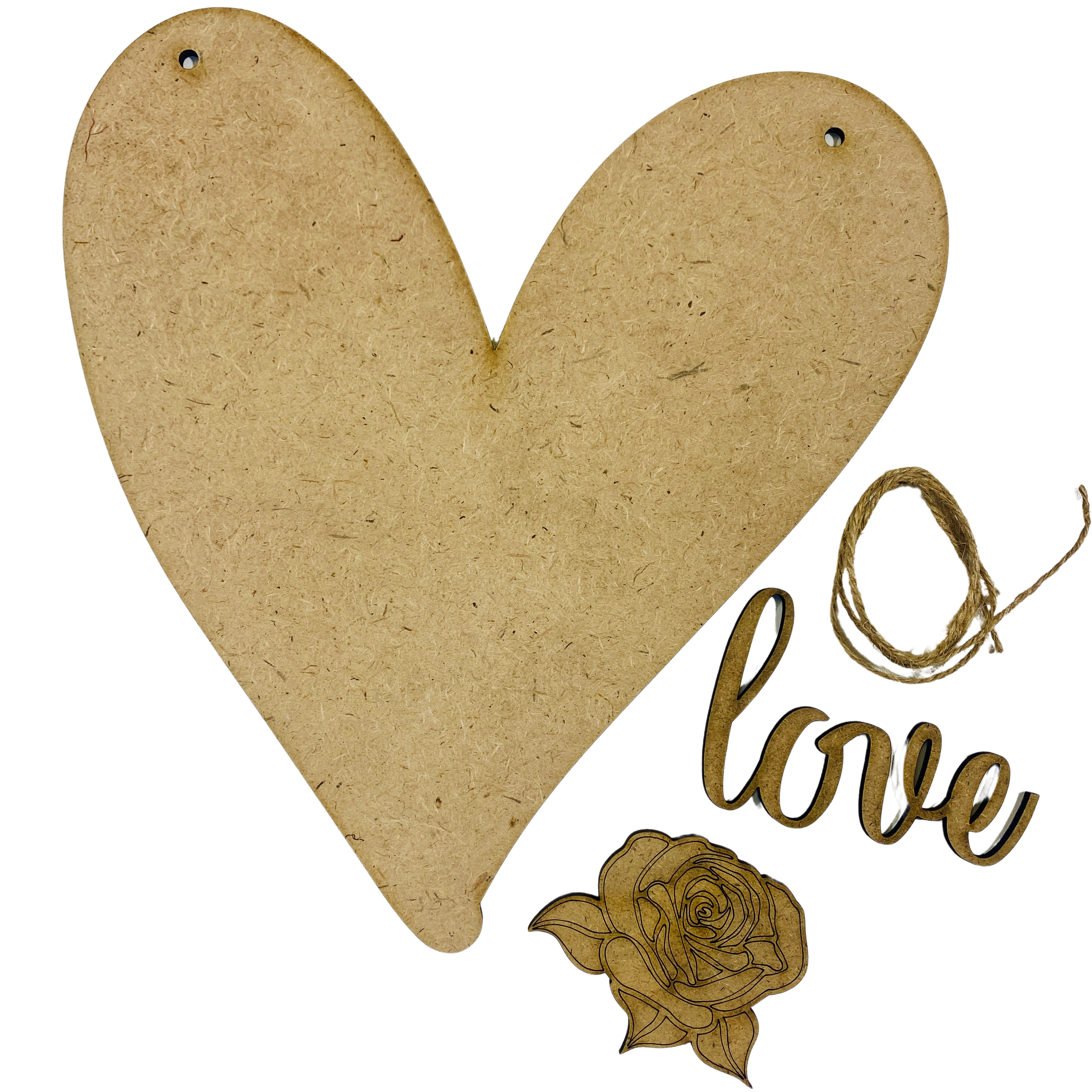 Primative Heart "Love" Sign/Door Hanger - Unfinished – Tracy Weinzapfel ...