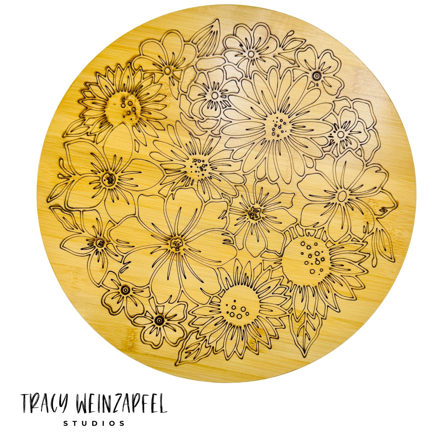 Custom Engraved Lazy Susan - 14" – Tracy Weinzapfel Studios, Inc.